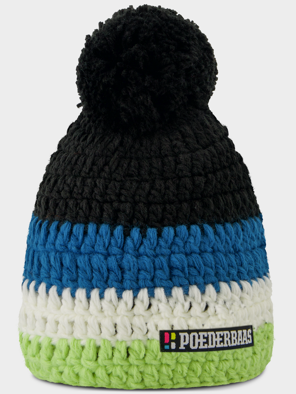 Classic Colorful Beanie | Black Multi – Poederbaas